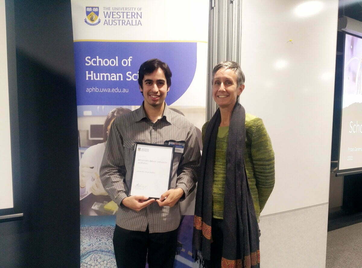 Ben Aliphon awarded Geoffrey Blee Neuroscience Honours prize - Perron ...