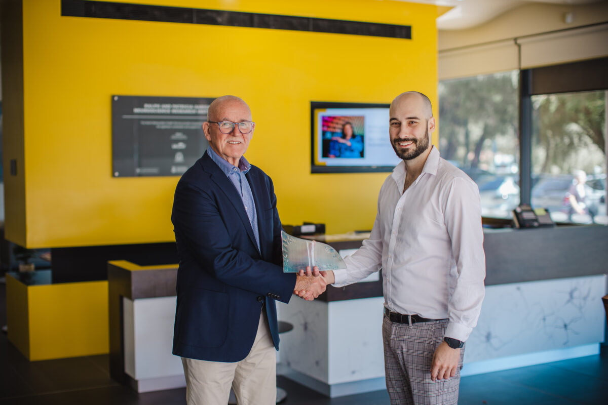 Dr Jamie Beros receives the 2023 Perron Institute Aspire Award - Perron ...